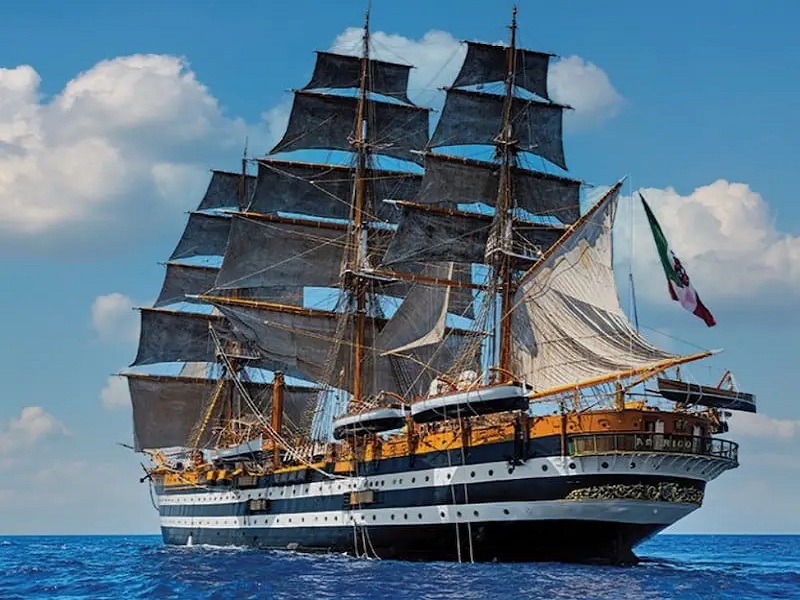 Amerigo Vespucci in tour mondiale: "Tutti devono conoscere il veliero ...