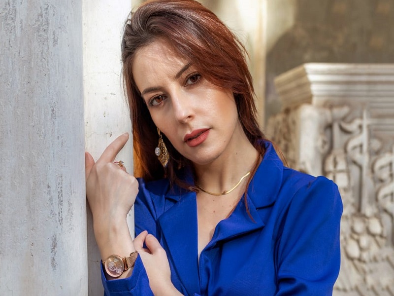 La modella Stefania Secci Sunshine all'Expo Universale di Roma ...